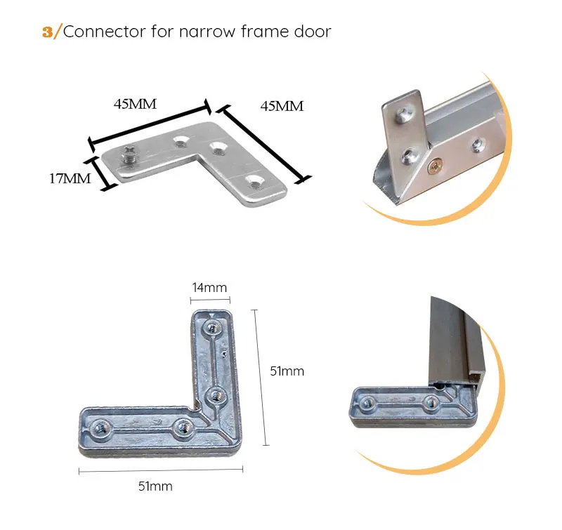Versatile Aluminum Frame Connectors - Durable & Customizable