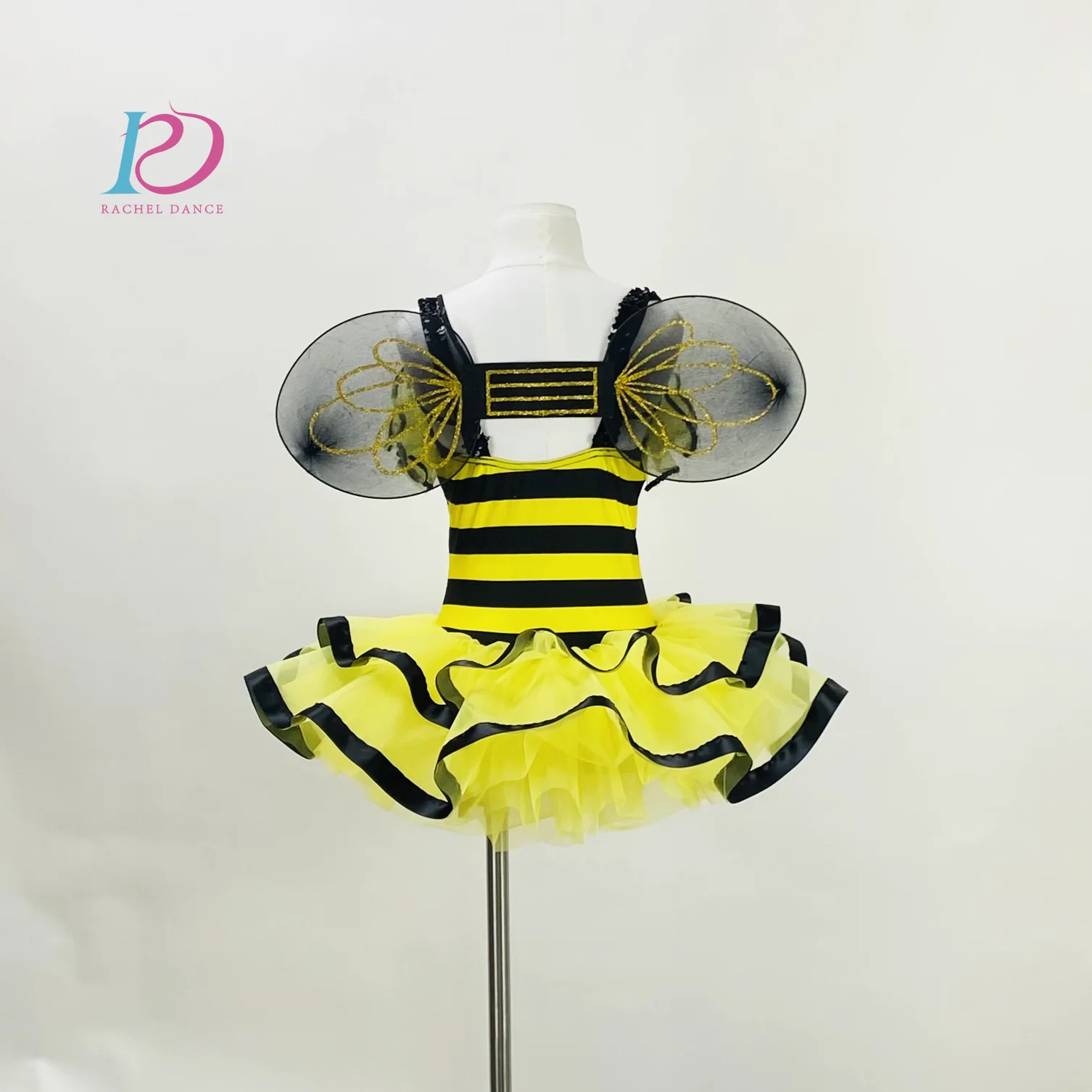 Cute Yellow And Black Stripe Kids Character Dance Costume Bee Dance ...