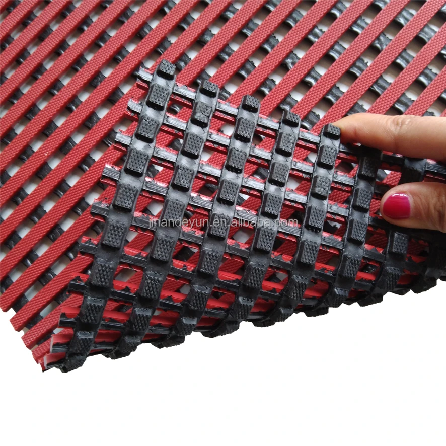 10mm Thick Non-Slip Pool Floor Mat - 10m Roll Hollow Rubber Mat for Wet ...