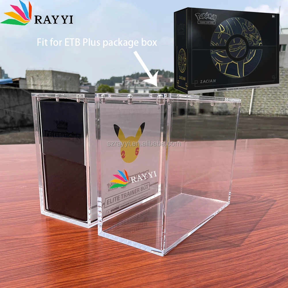 Ray Yi Strong Magnet Uv Pokemon Elite Trainer Box Acrylic Protective ...