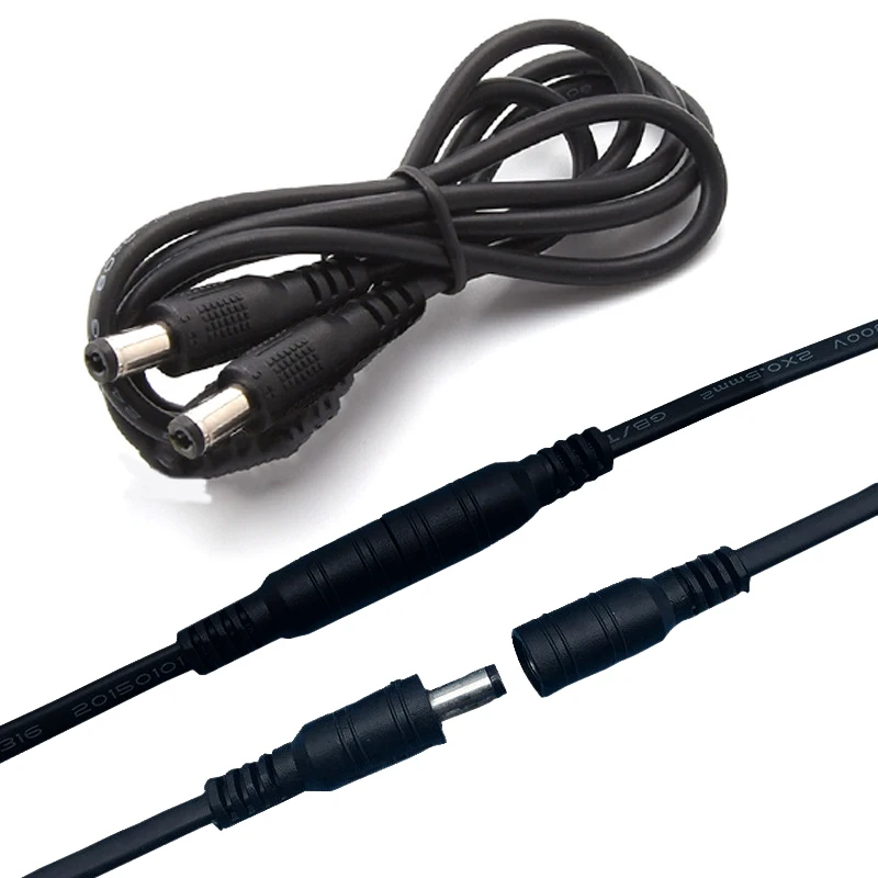 Custom DC Power Cable 12V/24V Connector 5.5 X 2.1mm 5.5 X 2.1mm Audio ...