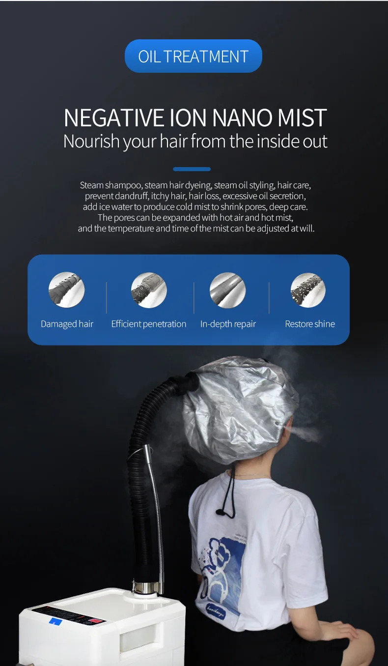 Manufacturer High Quality Standing Hair Steamer Machine Salon Nano Mist ...