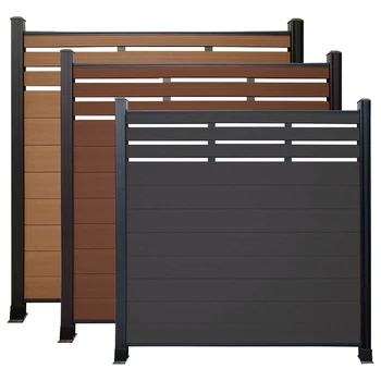 Emerging Wood Plastic Composite Fence Aluminum Post Outdoor Decoration ...