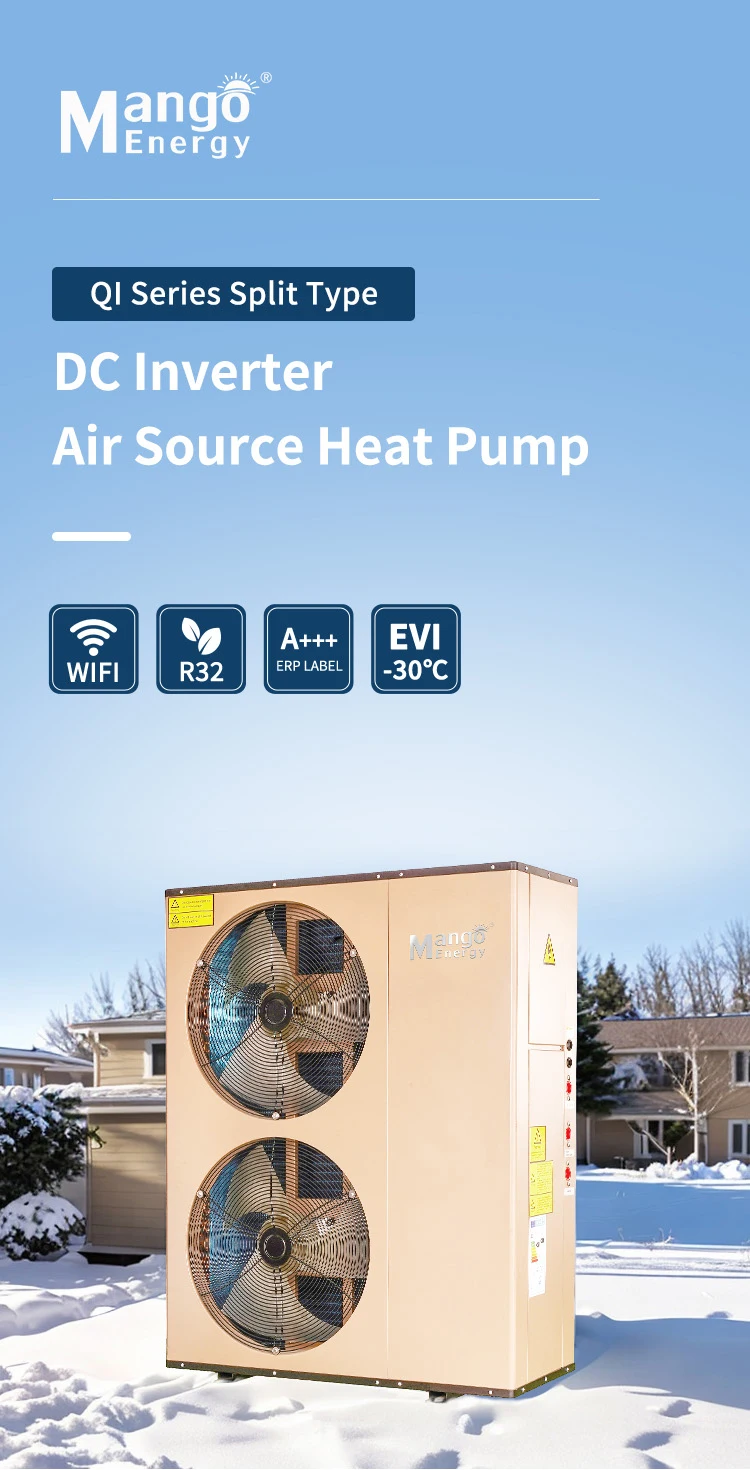 Mango New Design 11kw 13kw 14kw Air To Water Heat Pump Dc Inverter ...