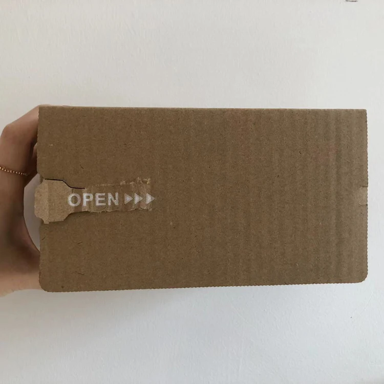 Luxury Corrugated Cardboard Zipper Tear Strip Shoes Clothing Packaging ...