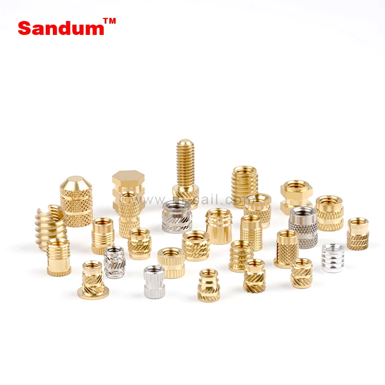 Brass Stainless Steel Ultrasonic / Heat Staking Knurled Threaded ...