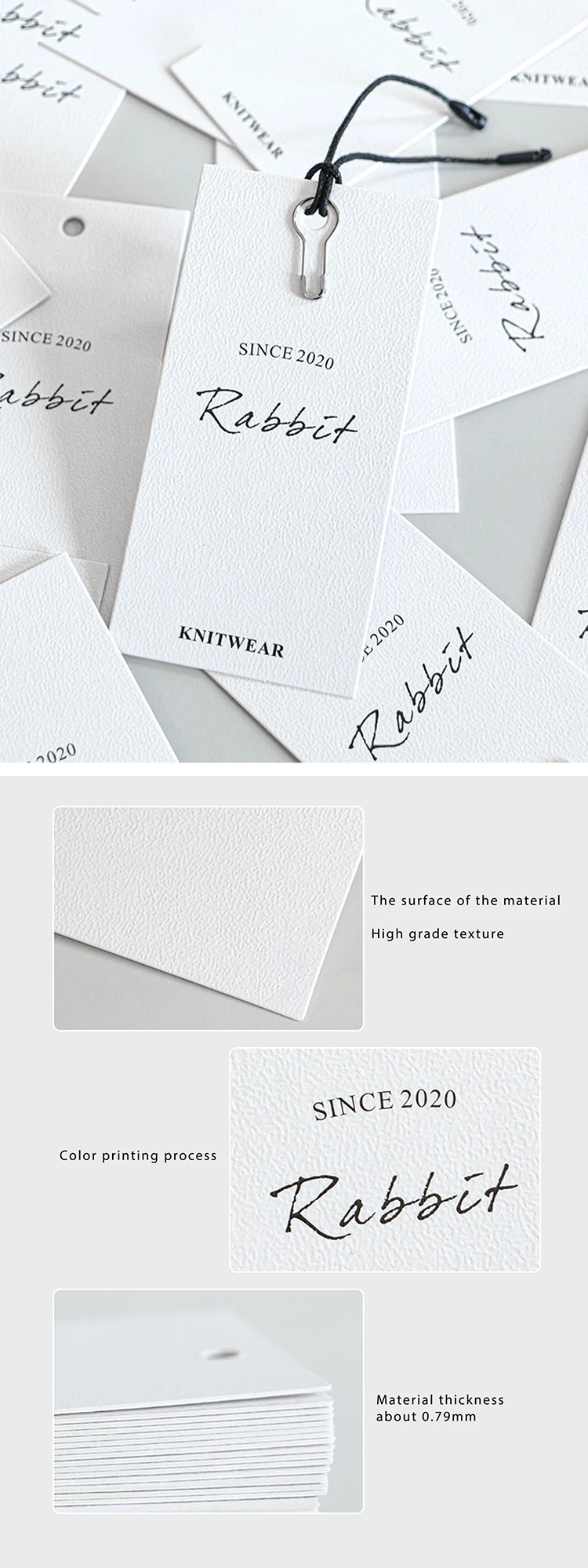 Custom Clothing Hand Tags - Professional Garment Labels