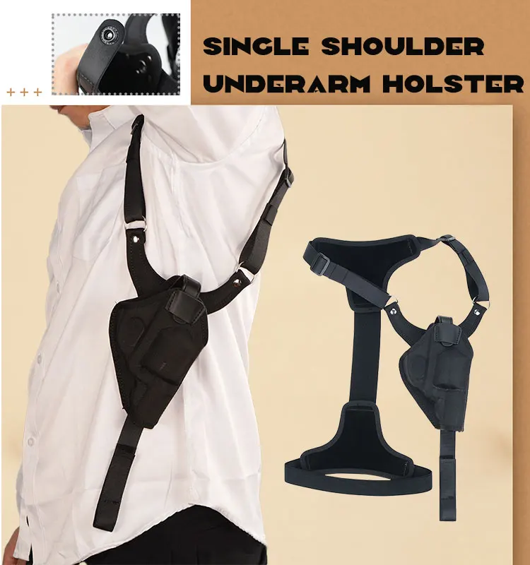 Universal Revolver Underarm Holster Nylon Shoulder Sling Single ...