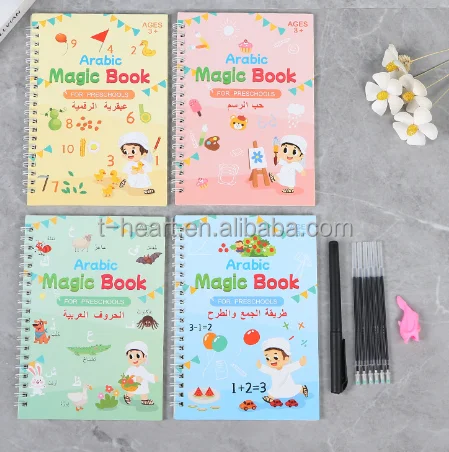 Kids Arabic Alphabet Number Math Drawing Writing Book - Buy Kids Arabic ...