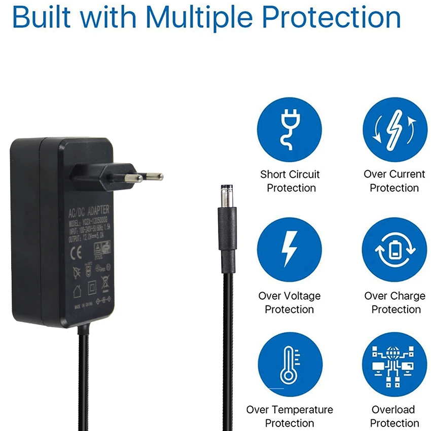 12v 2a Dc Power Supply Module With Overcurrent & Overvoltage Protection ...