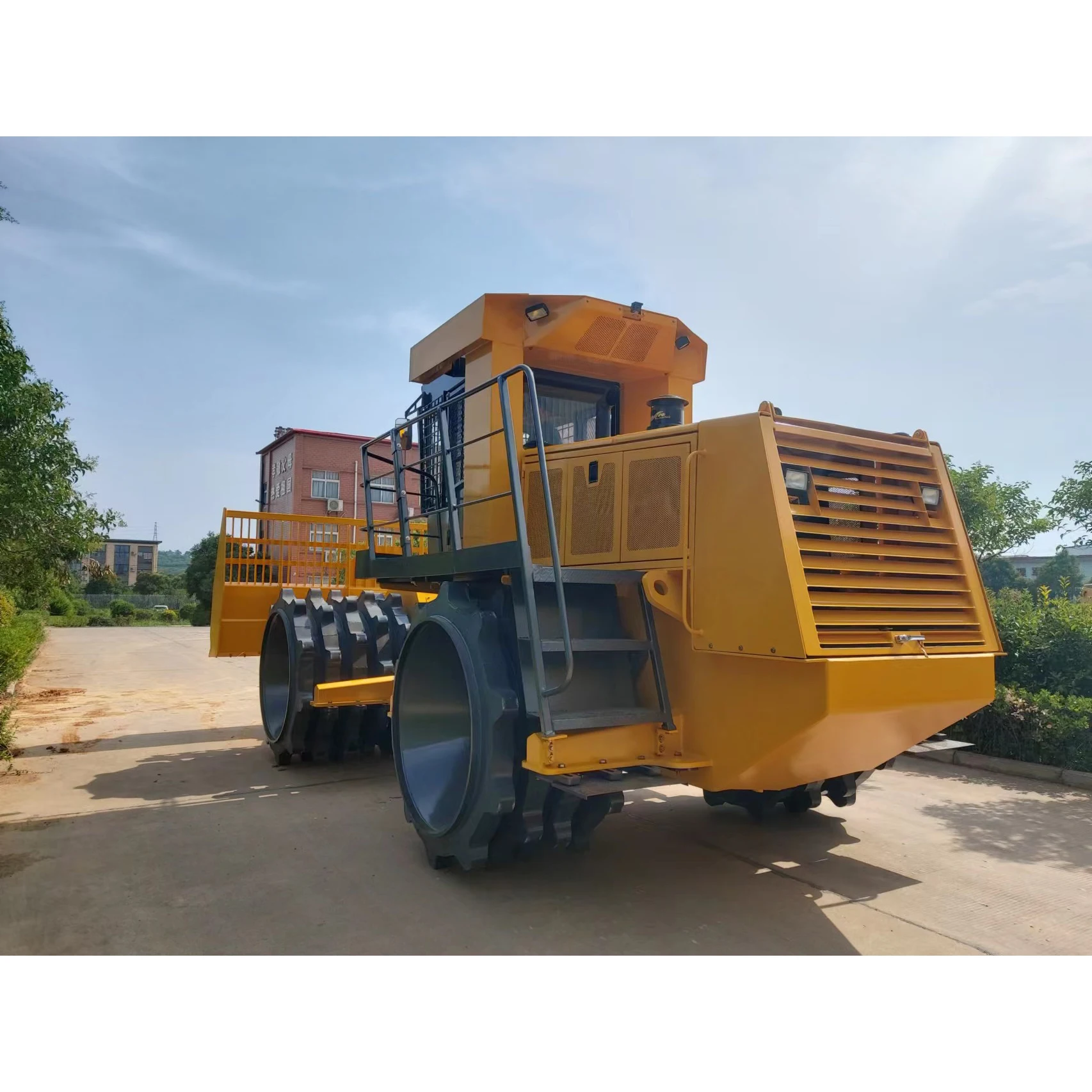 Waste Compaction Machine Sanitary Landfill 10 12 Ton Compactor Garbage ...