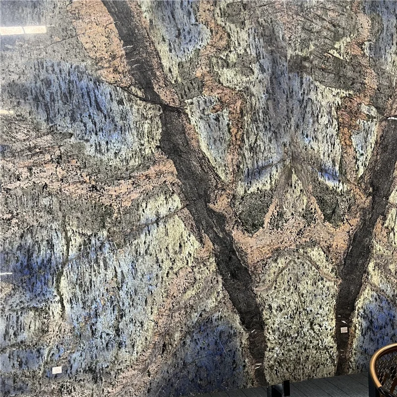 Natural Luxury Azul Bahia Quartzite Slab For Countertop Background Wall ...