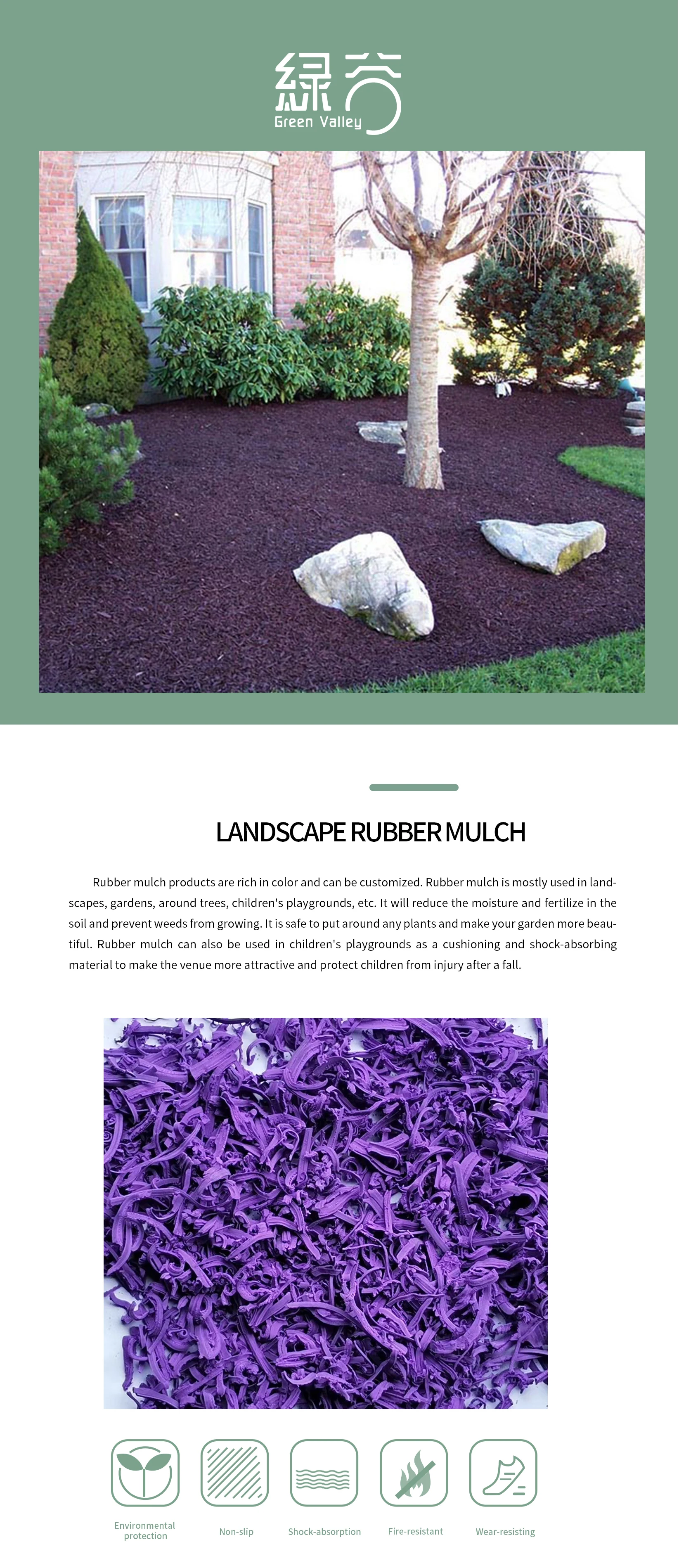 Safe and Durable Rubber Mulch for Playground Surfaces