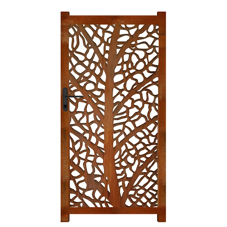 Rusty Corten Doors - Durable Garden Gates & Fencing