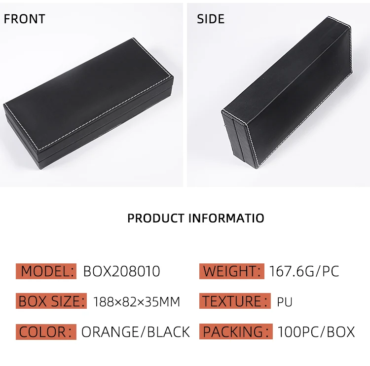 New Big Black PU Box for Metal Pen - Recyclable Gift Box