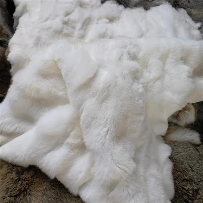 Top Quality Snow White Rex Rabbit Fur Plates - Buy Top Quality Snow ...