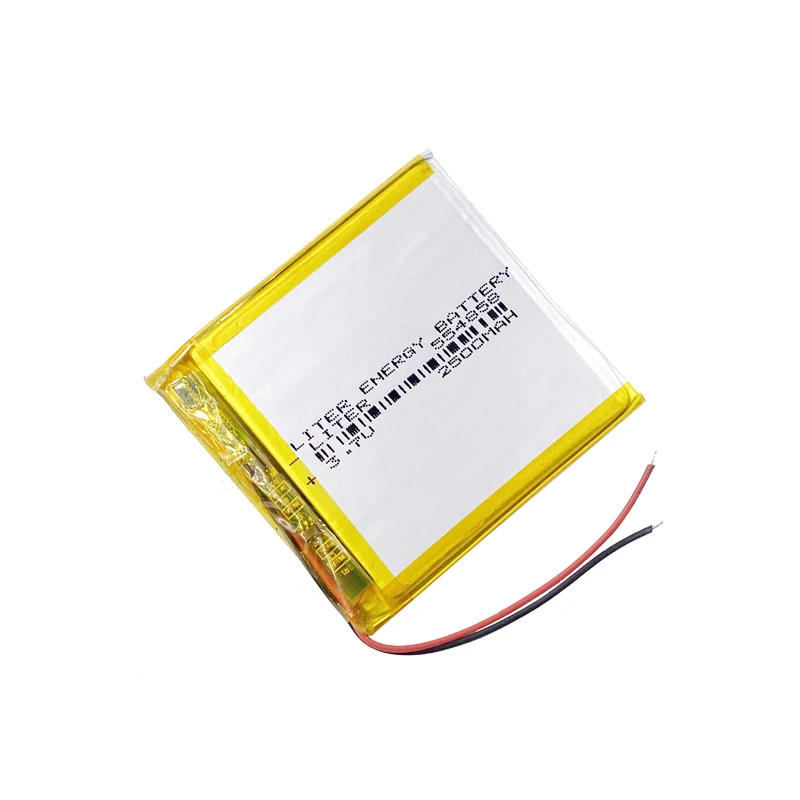 2500mah Li-Ion Polymer Battery - 554858 Model for Diverse Uses