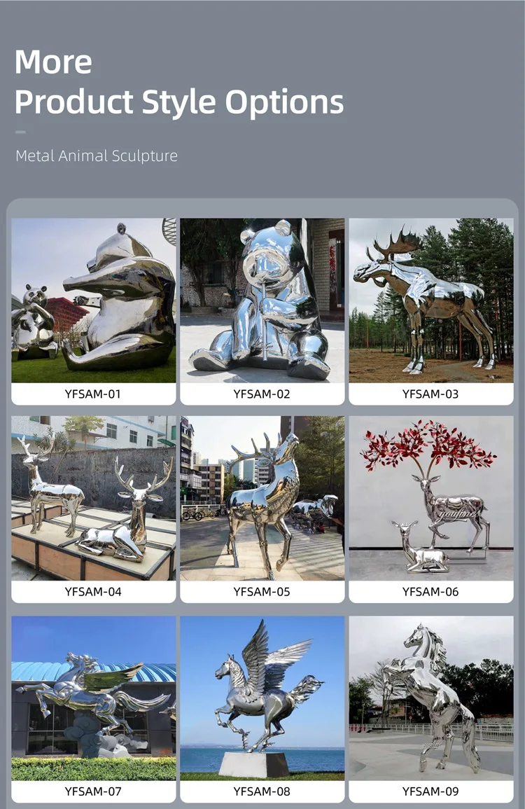 Outdoor Modern Large Metal Animal Stainless Steel Eagle Sculpture Statue