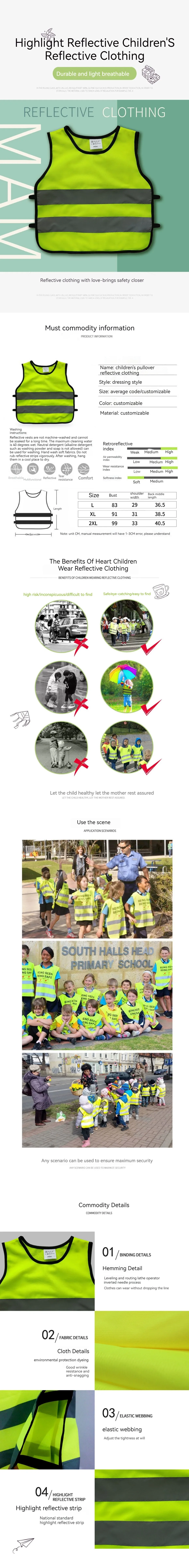 Reflective Vest For Kindergarten And Primary School Students Traffic ...