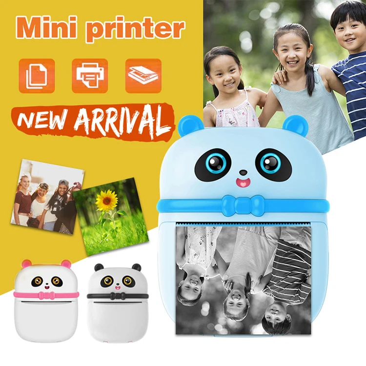 Mini Impresora Kawaii Panda - Portable Thermal Printer