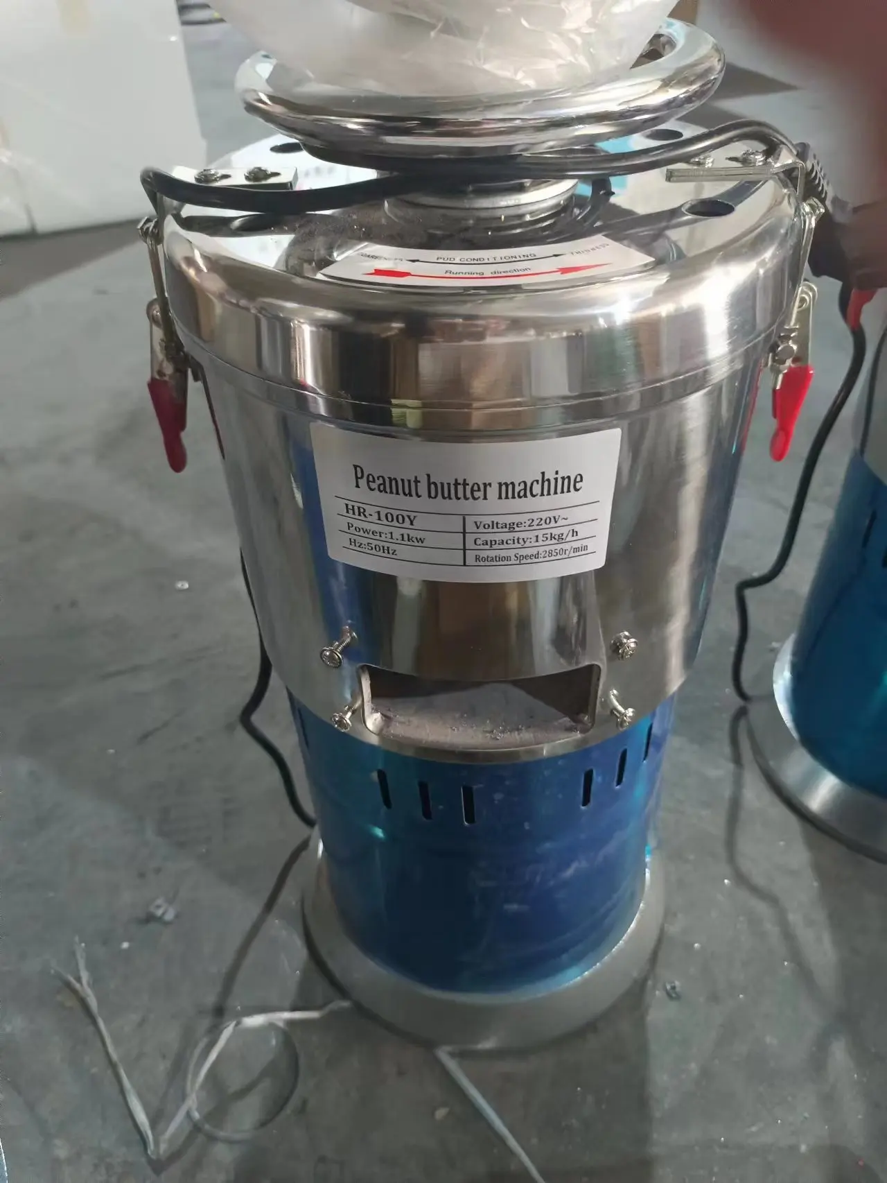 CHUANGYU 15kgs Peanut Butter Groundnut Paste Tahini Making Machine Nut ...