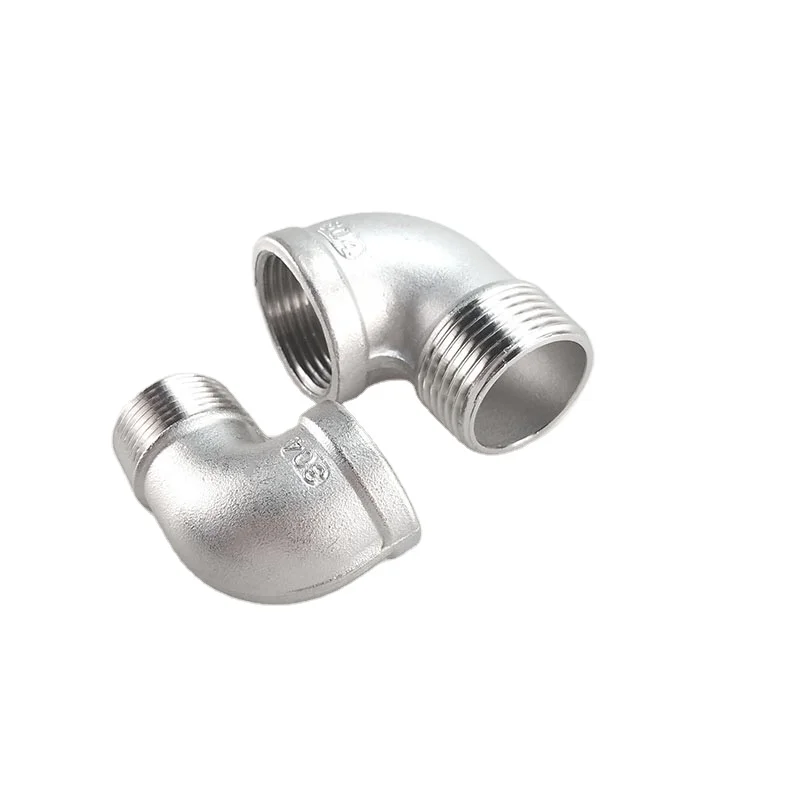 90 Degree Reducing Elbow Threaded Pipe Fitting Stainless Steel M/F ...