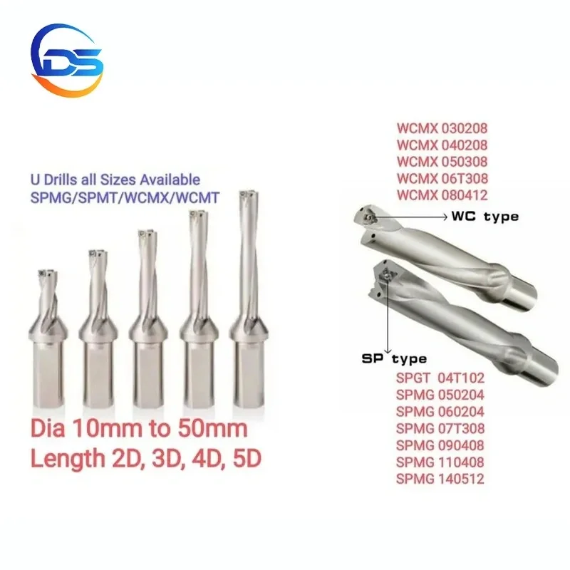 U Drill Somt 2d/3d/4d/5d Indexable Cutting Fast Speed Drilling Cutter ...