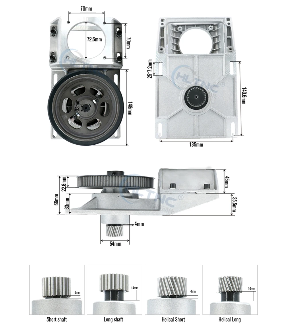 CNC Gear Box Helical Gear Rack Gearbox Straight Short Teeth Gearbox 1. ...