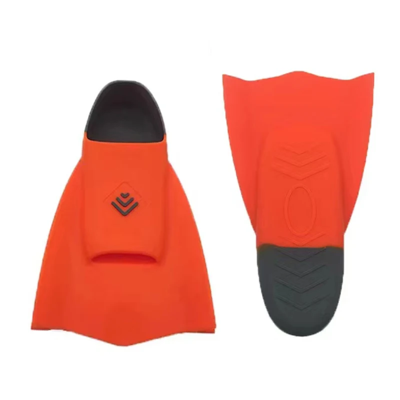 Floating Silicon Swimming Flippers Fins Short Blade Wide Size Pool ...