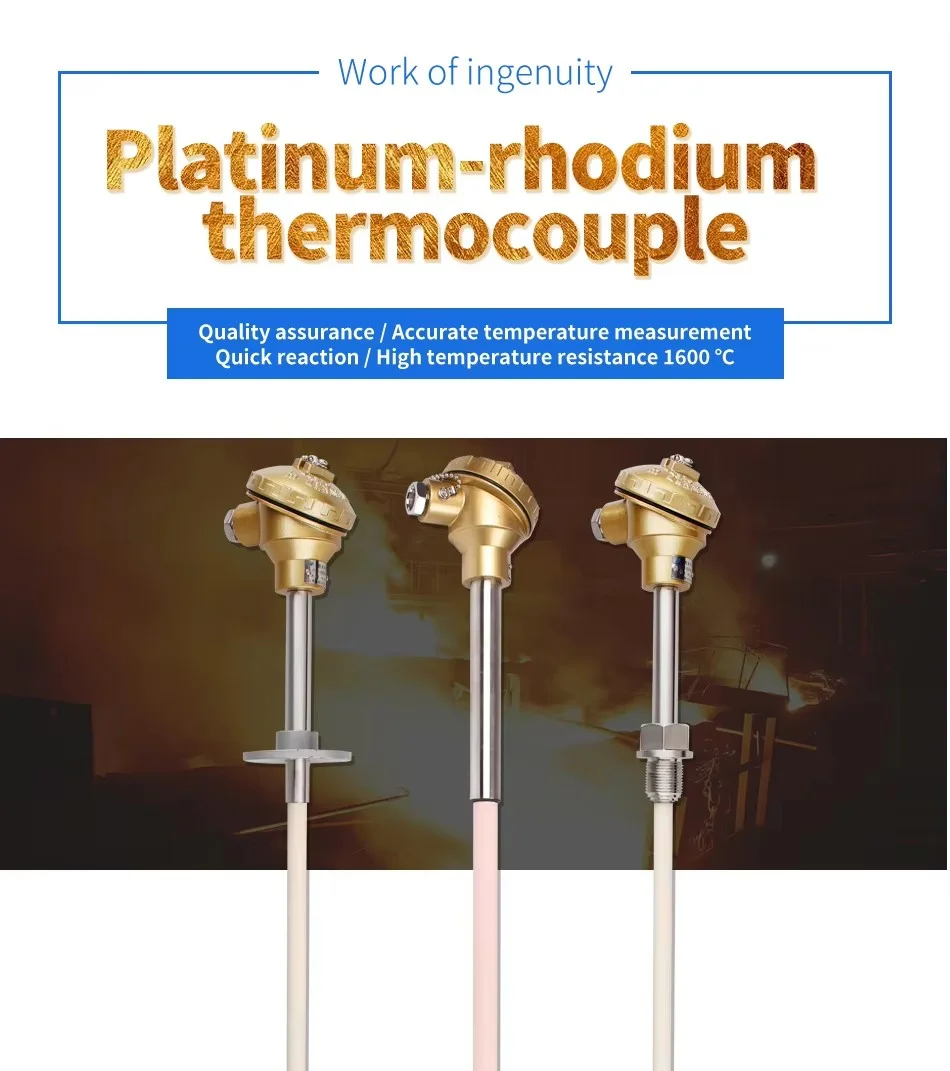 Customizable Industrial Aluminum K-Type Thermocouple with Thermowell ...