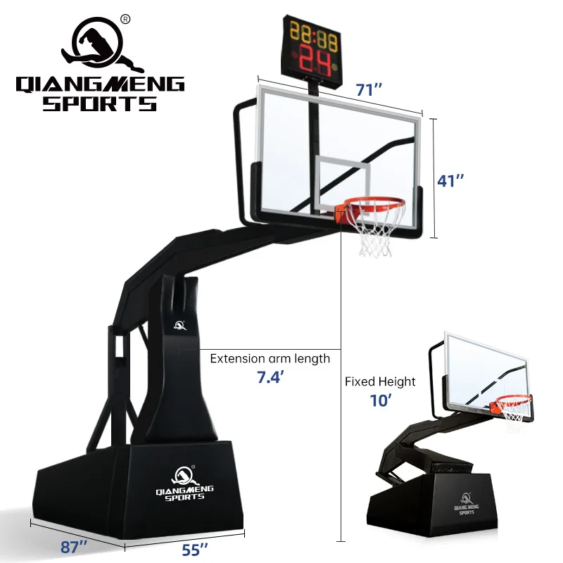 Alibaba.com: Factory Foldable Electro-hydraulic Basketball Hoop: indoor ...