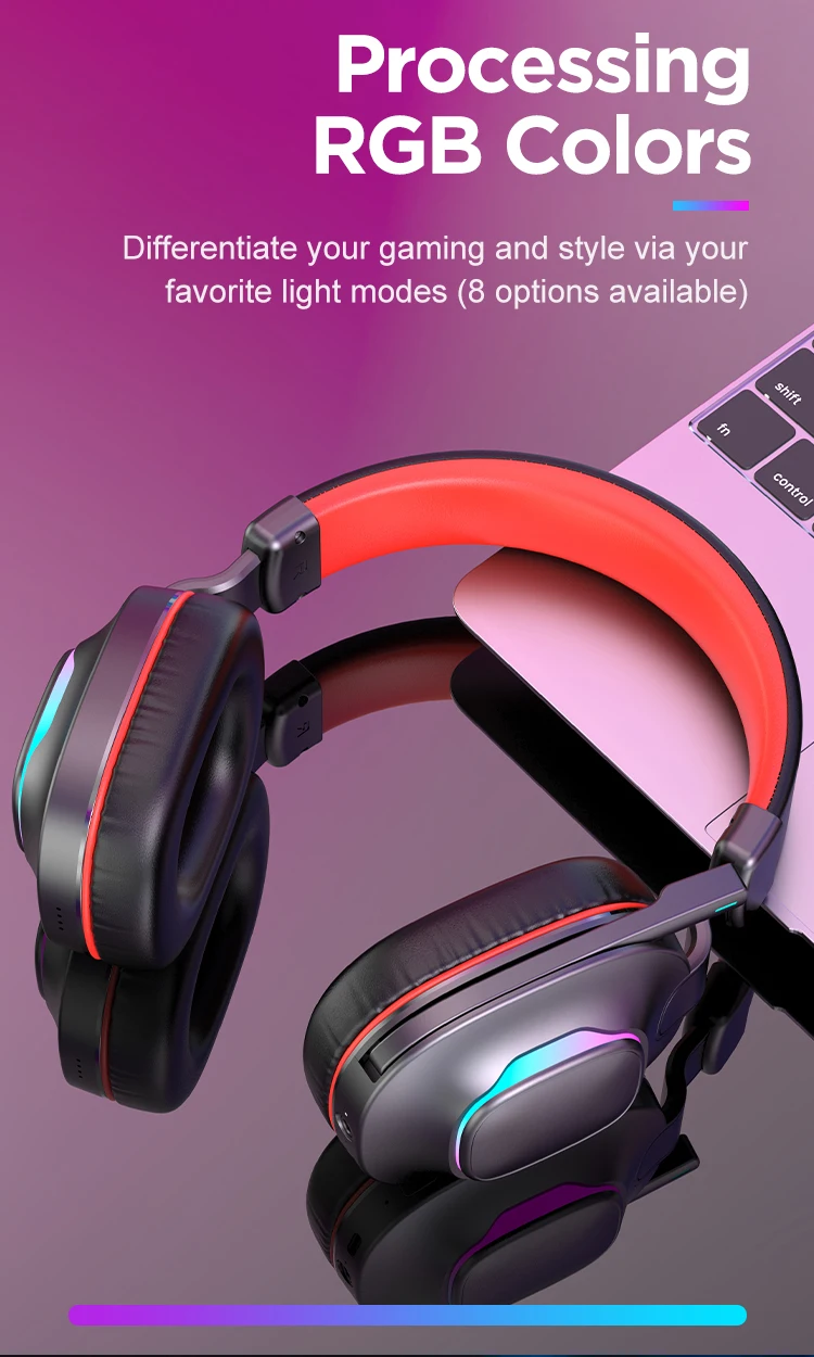 RGB Gaming Headset - OEM Manufacturer with Adjustable Mic