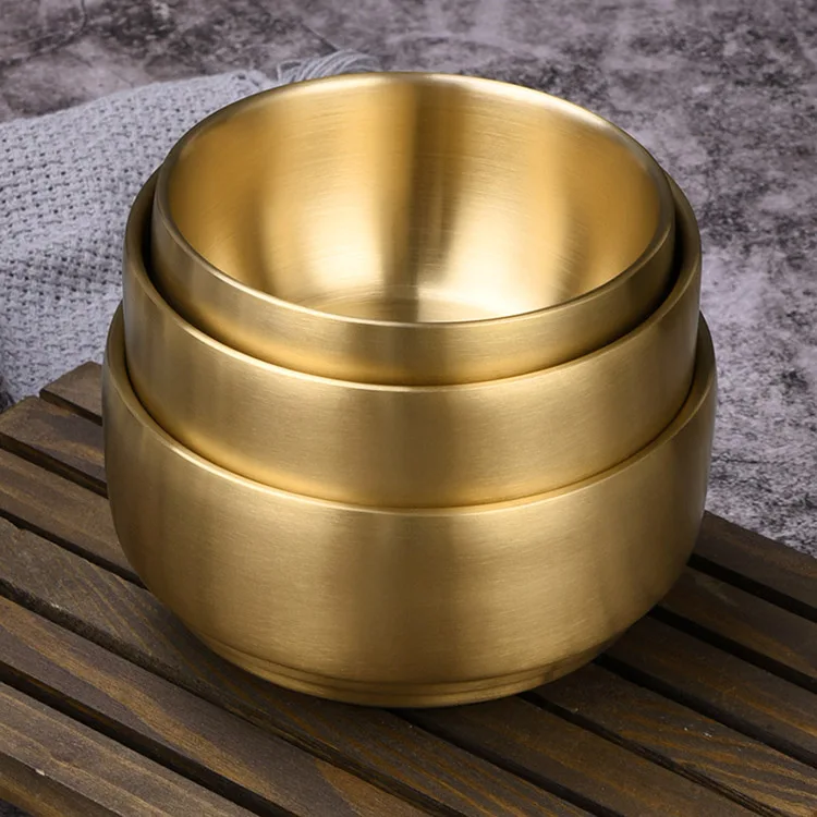 Korean Rice Bowl Metal - Durable Stainless Steel Soup Bowl