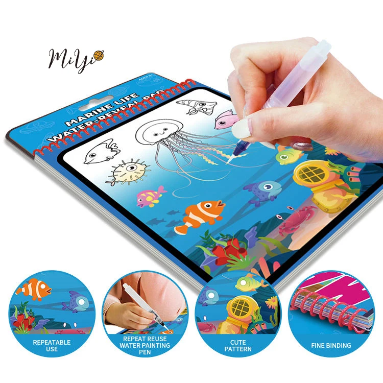 Custom Magic Water Coloring Book Children Reusable Painting Drawing ...