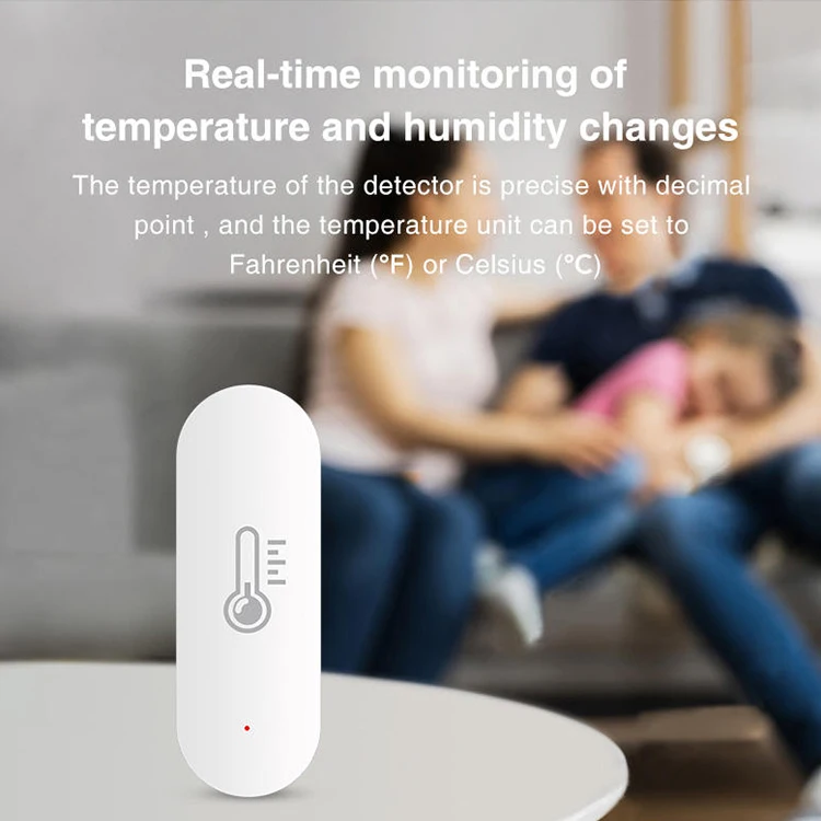 Wifi Temperature & Humidity Sensor With Display For Smart Home Remote ...