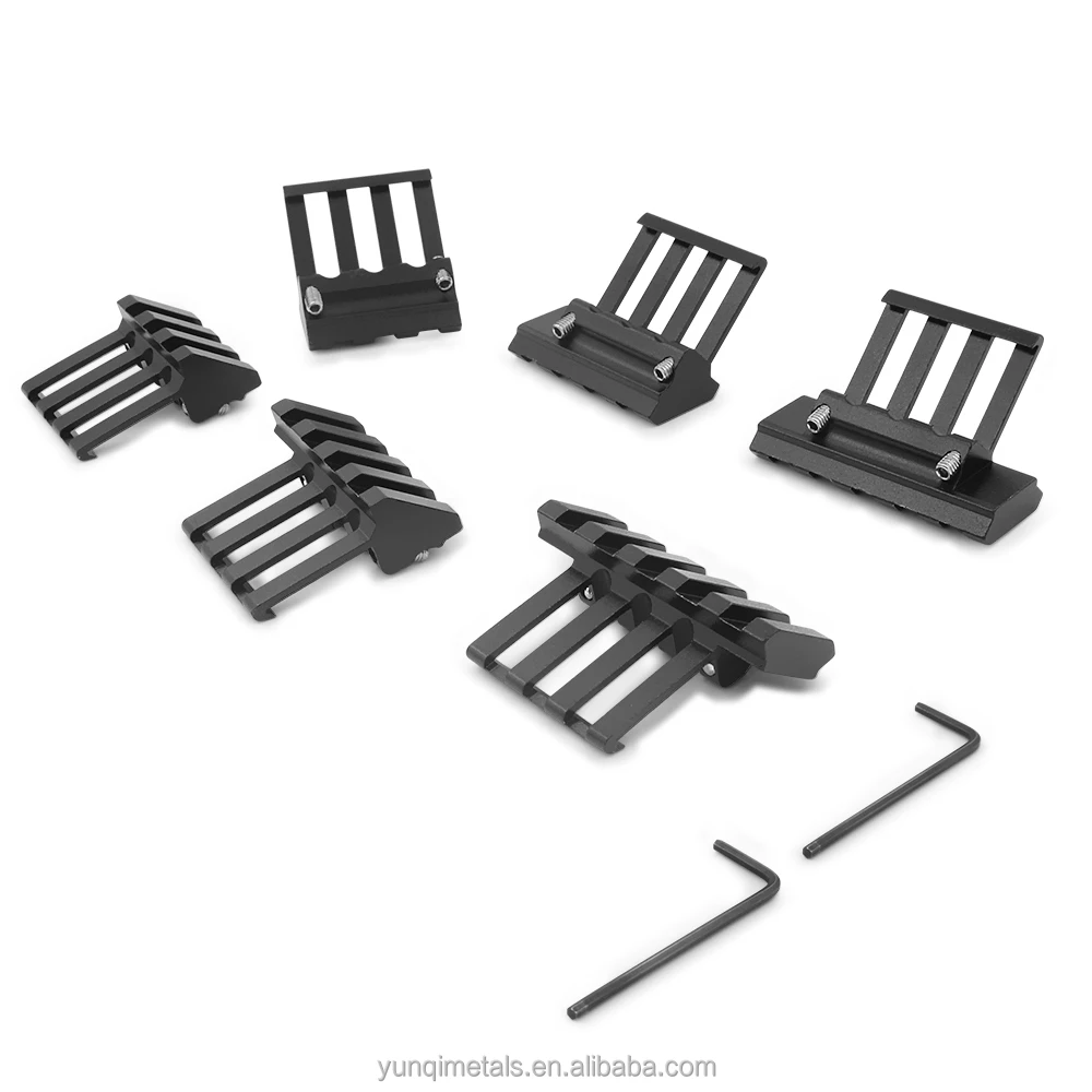 45 Degree Offset Mount 5 Slots Metal Guide Scope Mount Kit Push Button ...