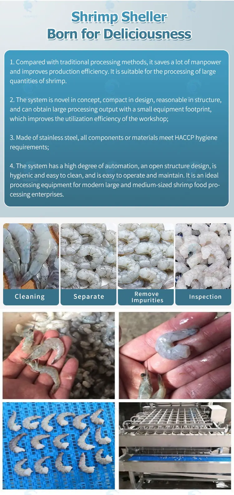 Stainless Steel Shrimp Peeling Machine - Efficient & Durable