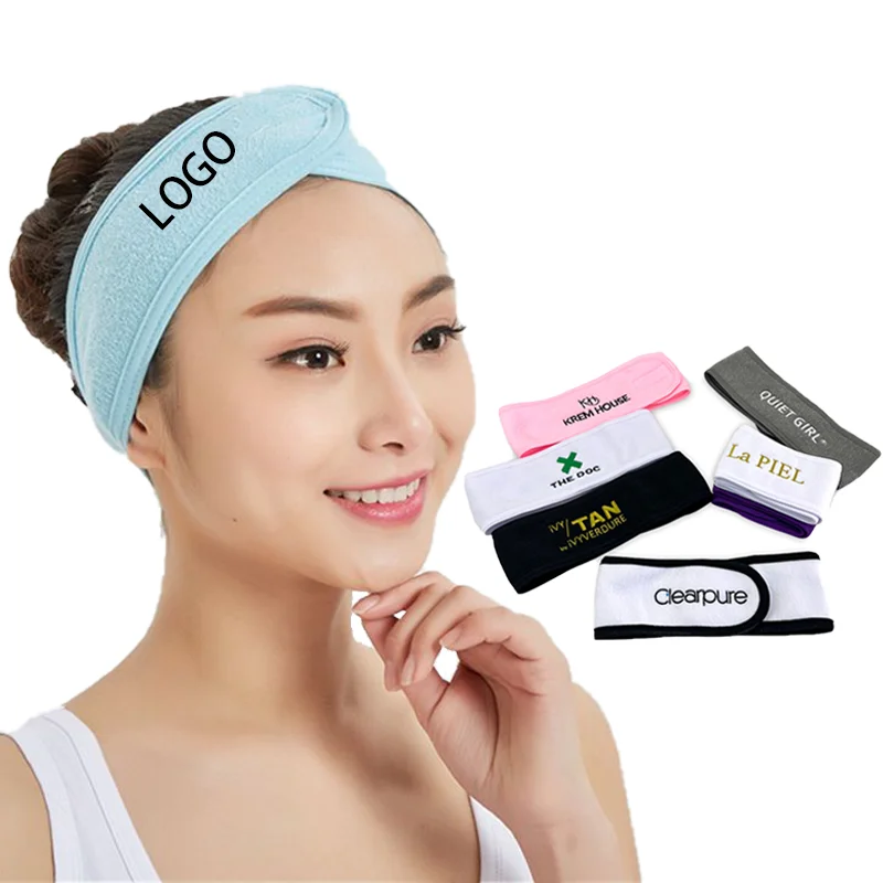 Shop Our Custom Logo Brand Hair Bands - Quiet Girl Spa Headbands