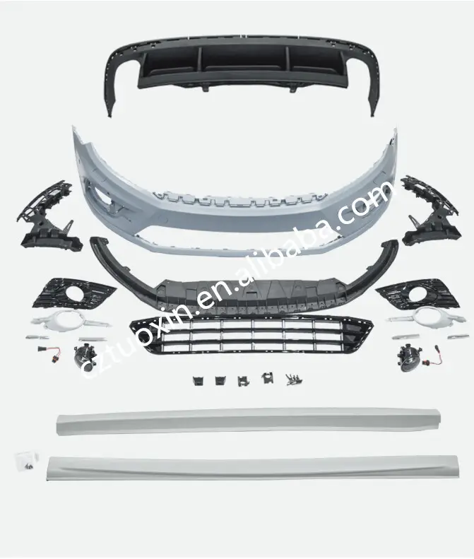 Car Auto Body Kit Bodykit Front Bumper With Rear Bumper Side Skirt For ...