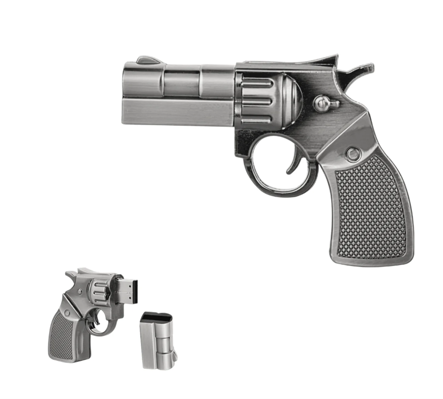 Metal Copper Gun Shape USB Flash Drive - 4GB to 16GB