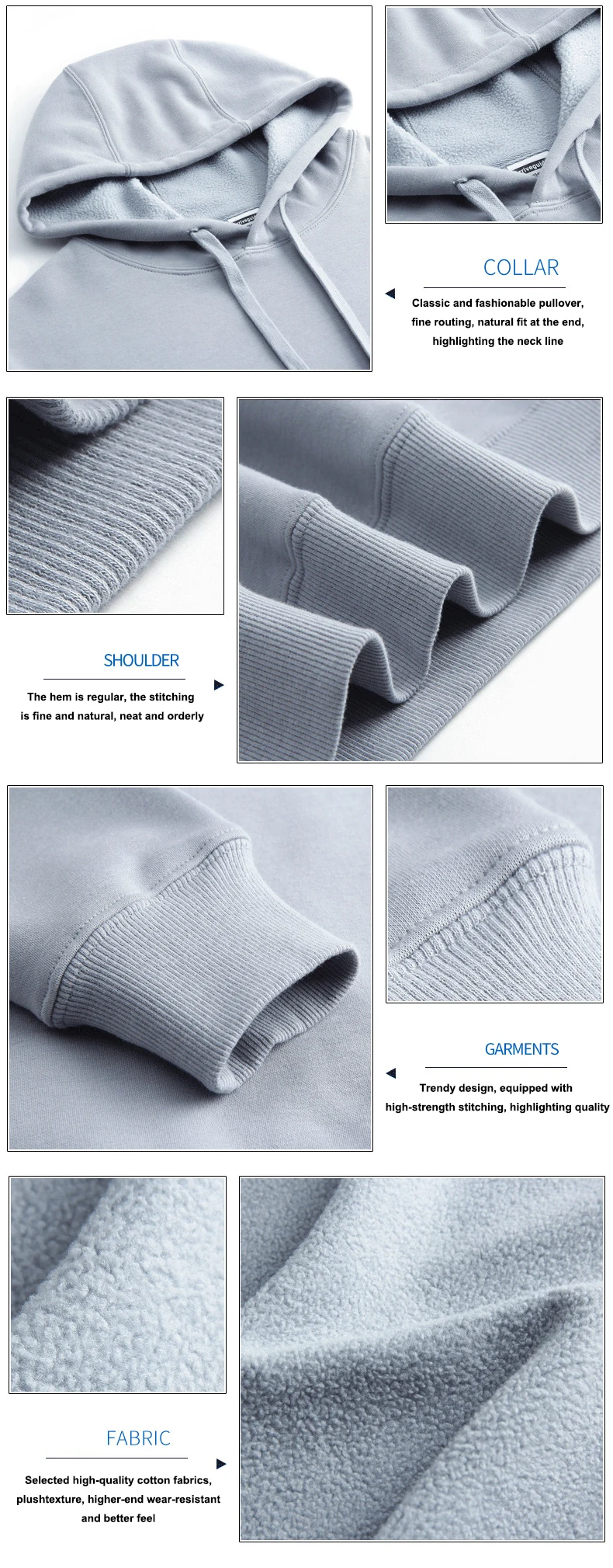 Custom Streetwear Drawstrings Korean Style Candy Color 400gsm Cotton ...