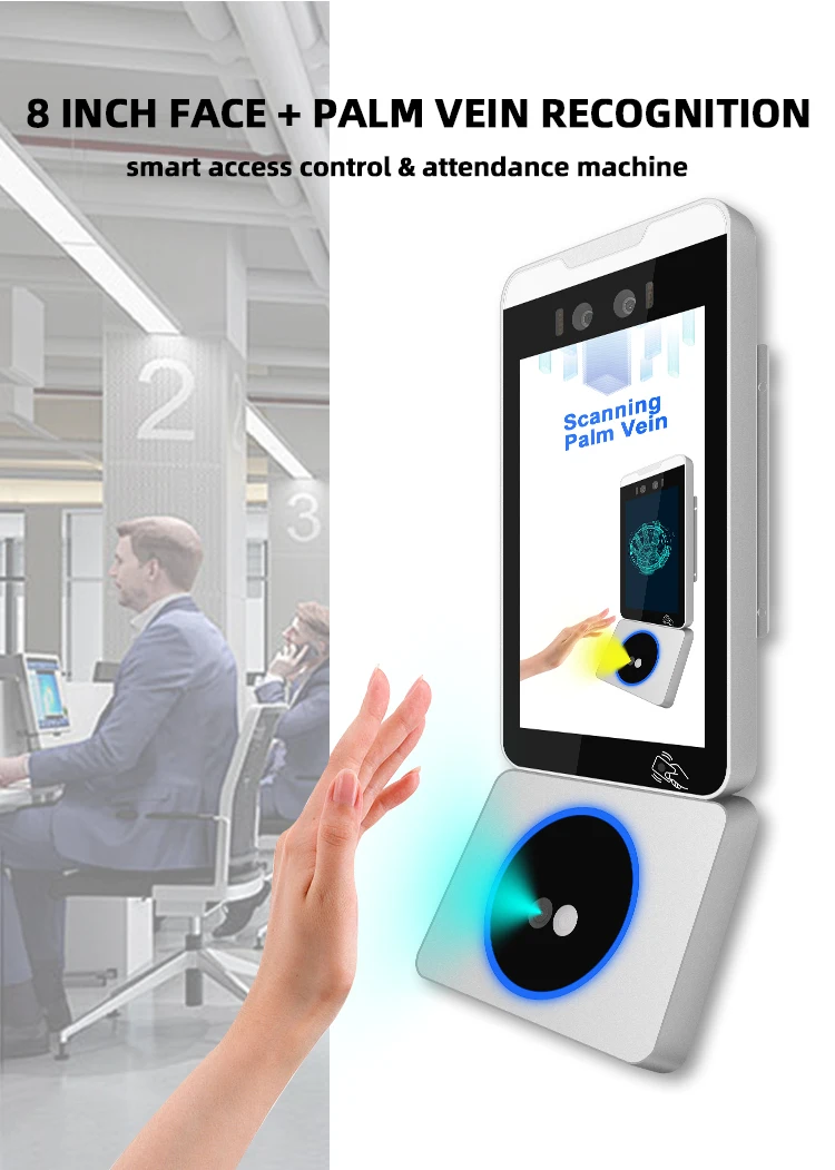 Sinmar Biometrics Palm Vein Recognition Machine Tcp/ip Network Wifi 4g Face Palmprint ...