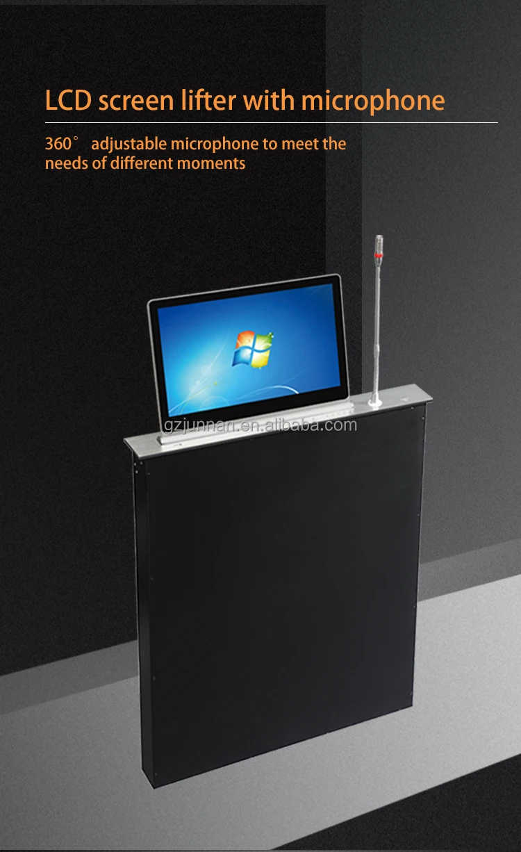 Motorized Retractable Monitor Lift Audio System Paperless Video ...