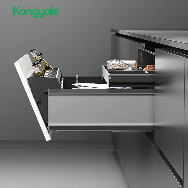 Kangyale Cabinet Hardware Pull Out Drawer Basket Multifunctional ...
