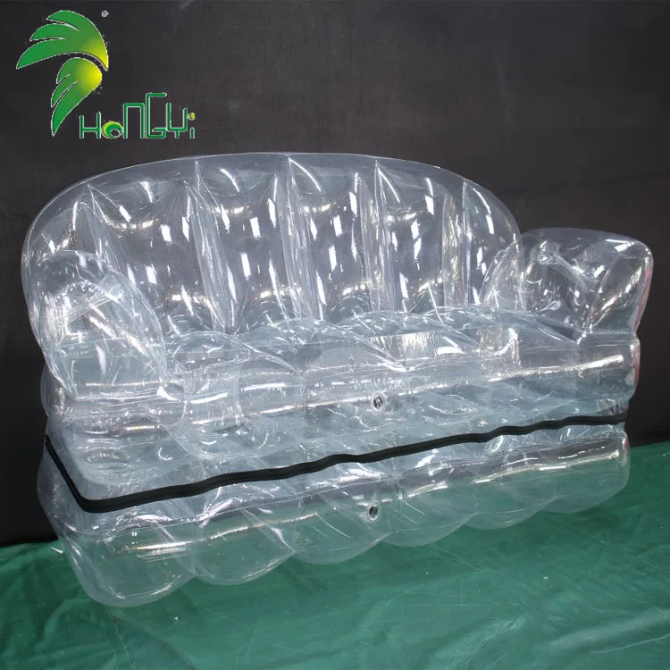 Transparent Inflatable Sofa - Durable and Customizable