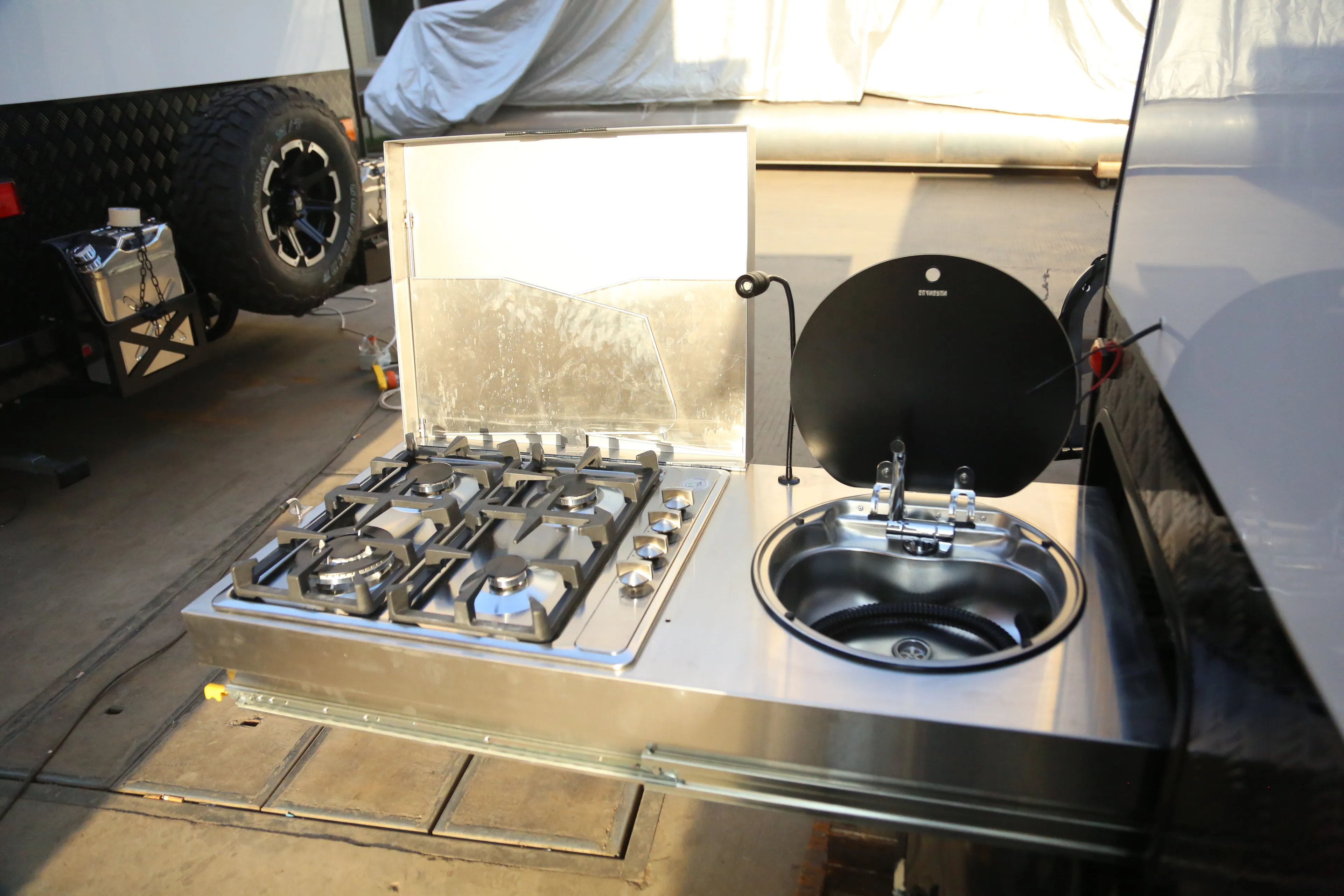 Custom Made Off Road Camping Trailer Slide Out Kitchen - Buy Custom ...