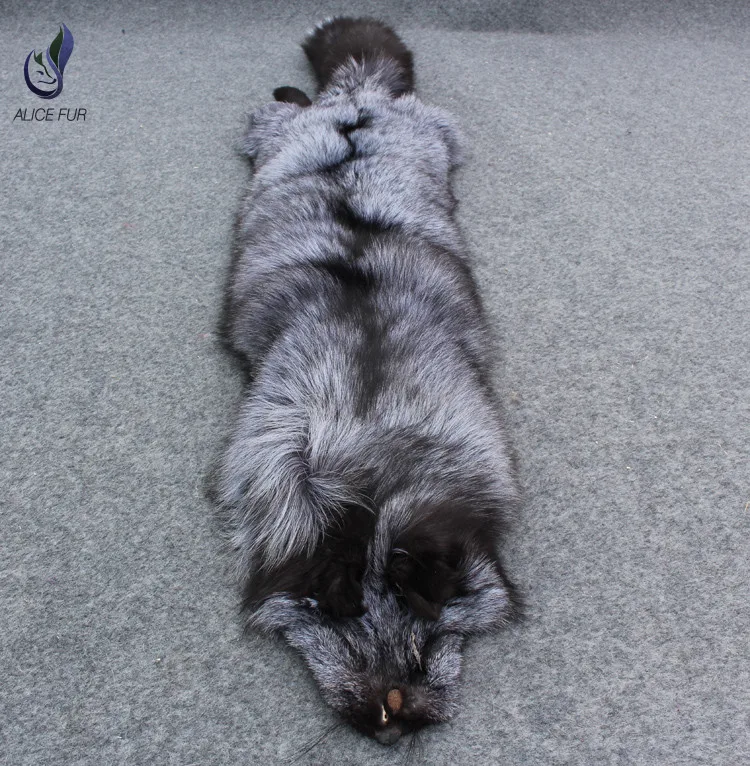 Silver Fox Skin Fur Pelts Genuine Silver Fox Fur Skin With Good Price ...