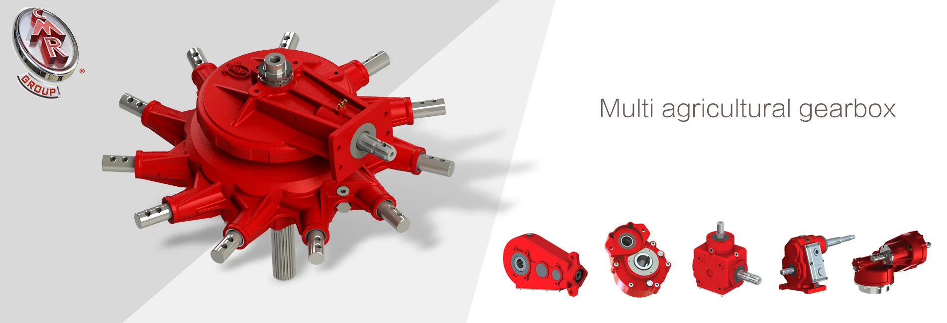 S Series 8 Output Shafts Agricultural Gearboxes with Helical Bevel ...