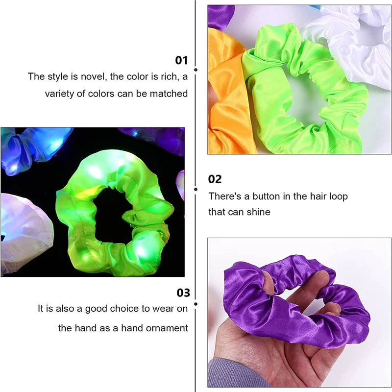 LED Hair Scrunchies - Brighten Your Hair Accessories
