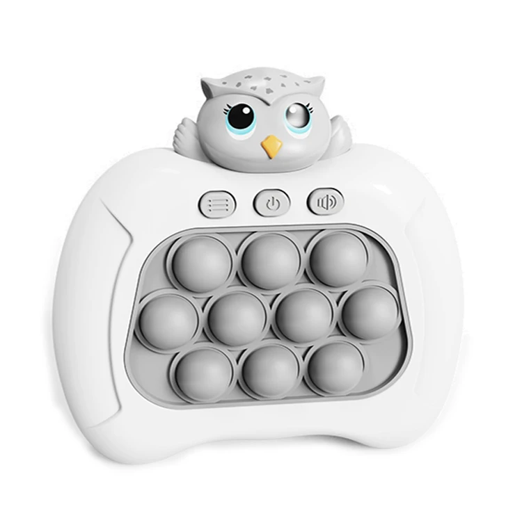 Qs New Fidget Toys Cartoon Dinosaurs Squeeze Toys Light Up Push Bubbles ...